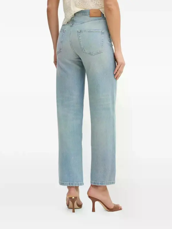 TWINSET Logo-patch Straight-leg Jeans