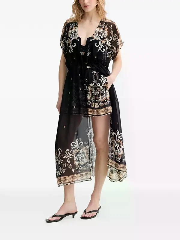 TWINSET Floral-print Drawstring Kaftan