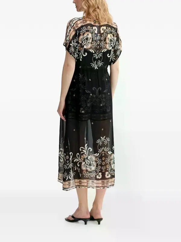 TWINSET Floral-print Drawstring Kaftan