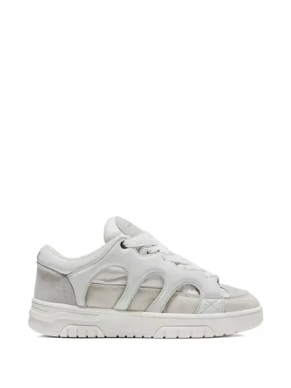 SANTHA Model 1 Cut-out Panelled Sneakers - White