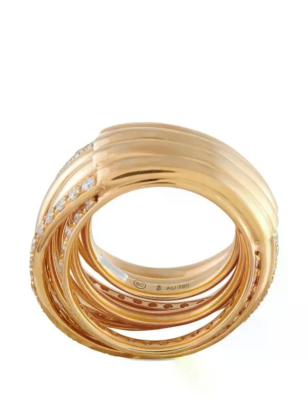 De Grisogono Allegra Diamond 18k Rose Gold Ring