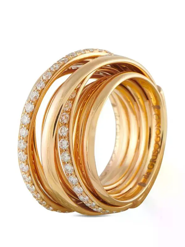 De Grisogono Allegra Diamond 18k Rose Gold Ring