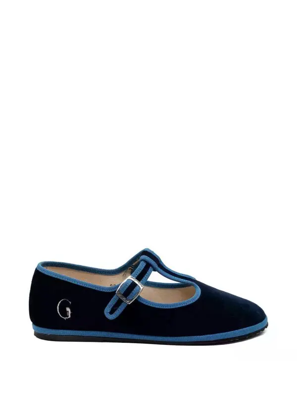 GONDOLINA Bauta Mary Jane Ballet Flats - Blue