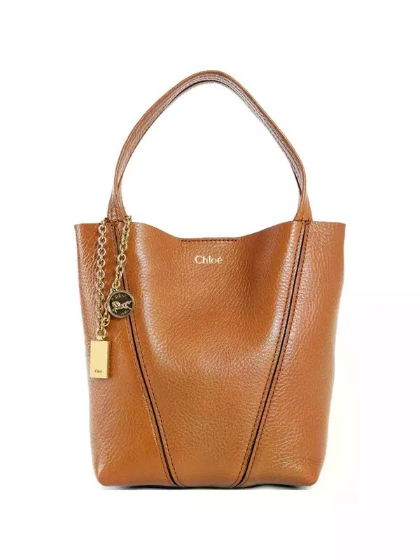 Chloé Small Spin Tote Bag - Brown