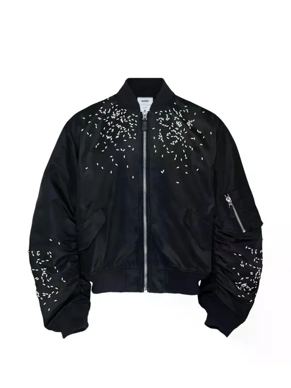 DOUBLET Spilled Rice Bomber Jacket - Black