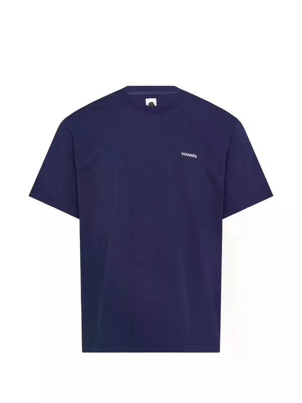 VOWELS Classic Logo-print T-shirt - Blue