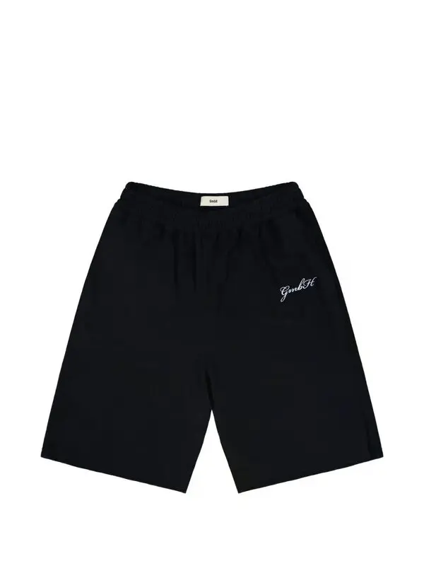 GMBH Logo-embroidered Bermuda Shorts - Black