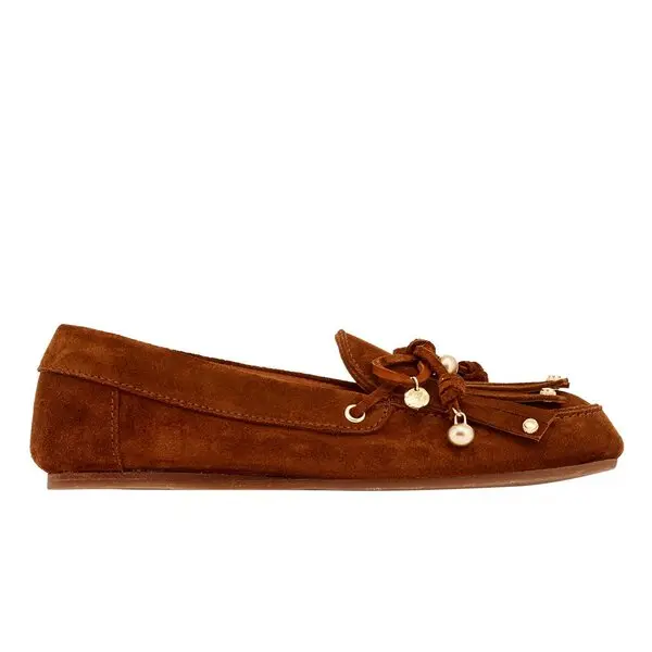 ANCIENT GREEK SANDALS Arodo Suede Loafers - Rust