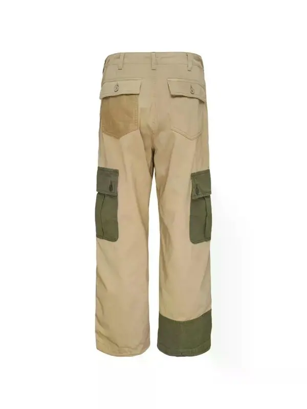 Comme Des Garçons Patchwork Cotton Cargo Pants - Neutrals