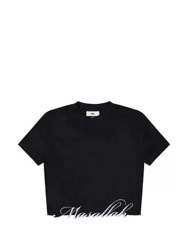 GMBH Masallah Embroidered-hem T-shirt