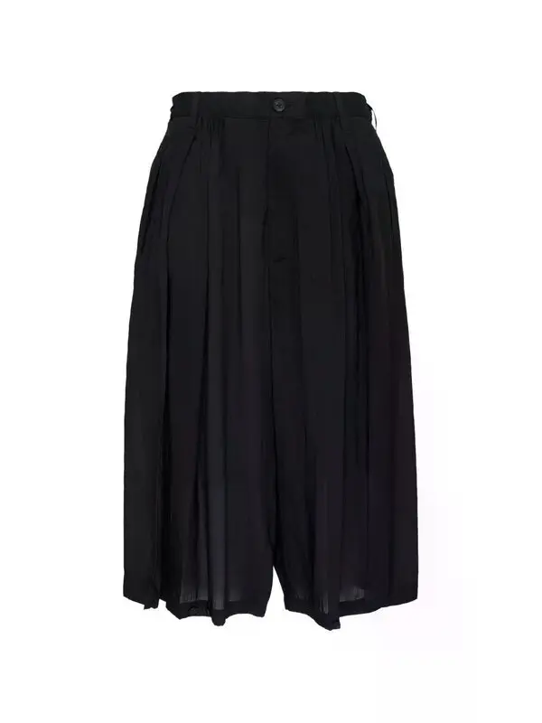 Yohji Yamamoto Cut-off Trousers - Black