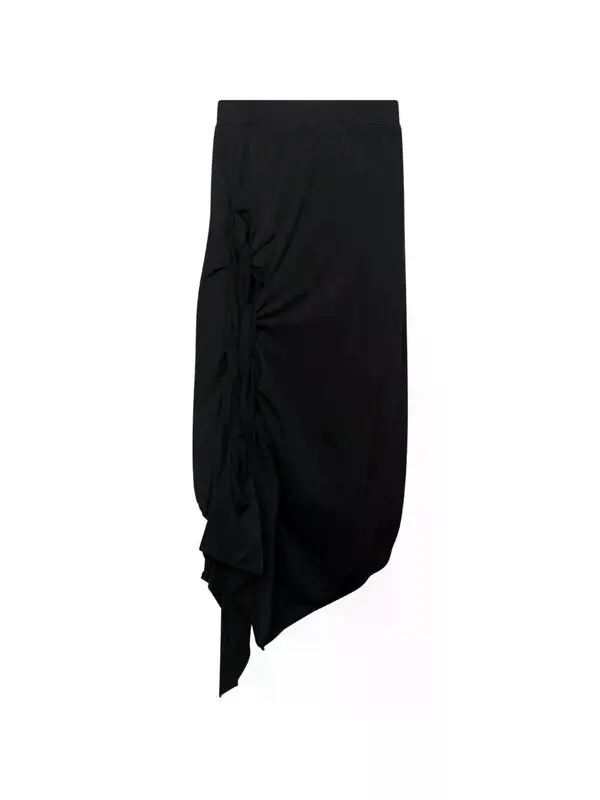 Yohji Yamamoto Braided Midi Skirt - Black