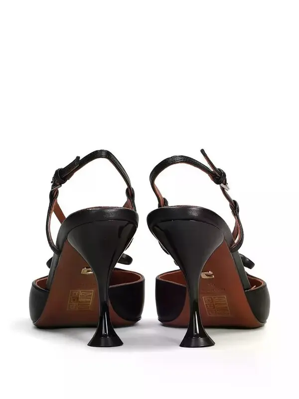 Lola Cruz Audrey Bow-detail Slingback Pumps
