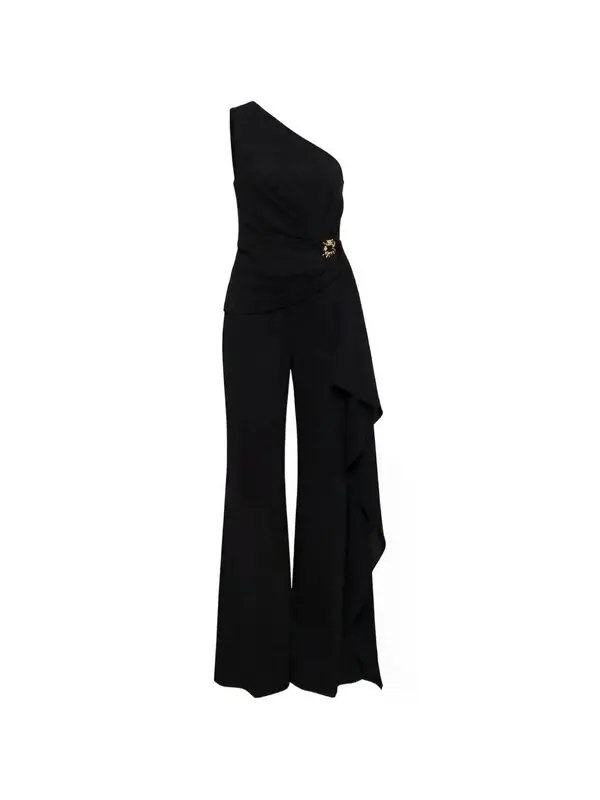 Elie Saab One-shoulder Jumpsuit - Black