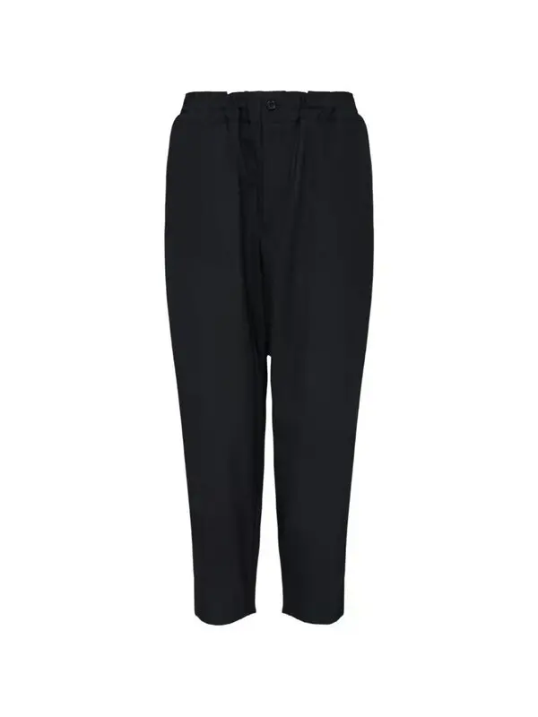 Comme Des Garçons Elasticated-waist Tailored-fit Trousers - Black