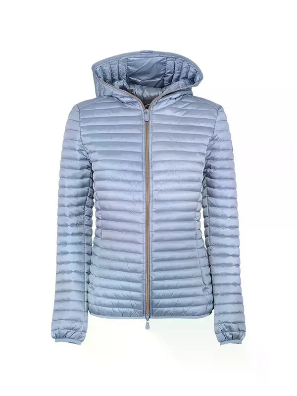 SAVE THE DUCK Quilted Hooded Jacket - Blue