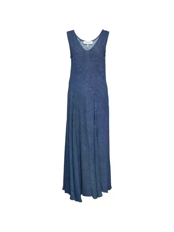 Rag & Bone Miramar Sinead Long Dress - Blue