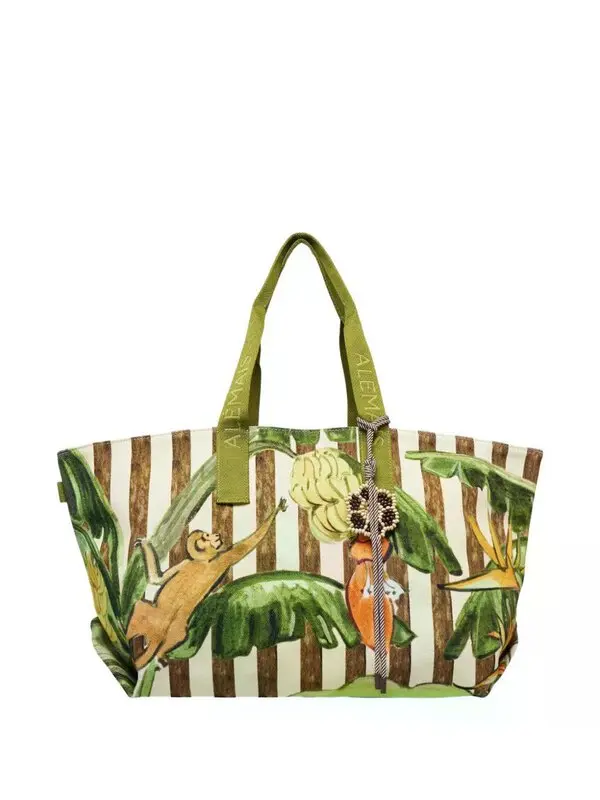 ALEMAIS Toucan Tango Canvas Tote Bag - Neutrals