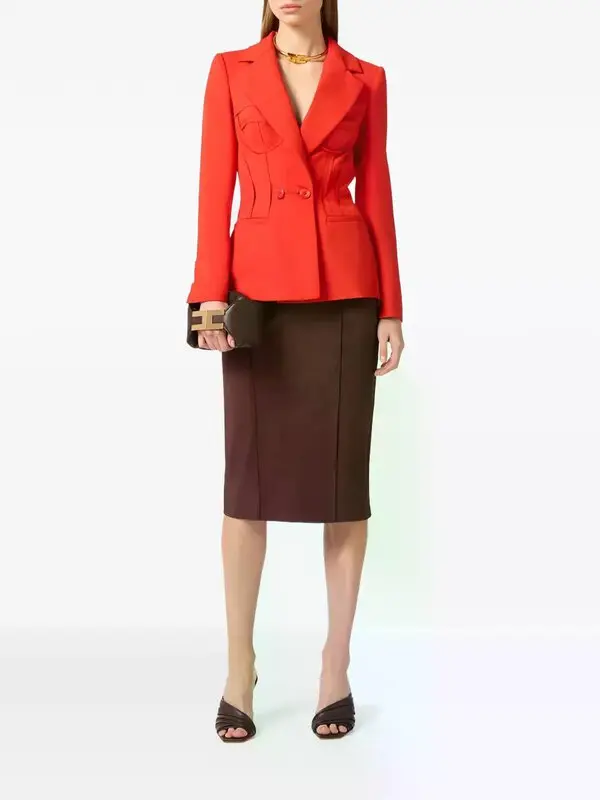 Elisabetta Franchi Raw-edge Bustier-line Jacket