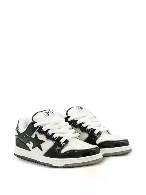 BAPE BLACK BY *A BATHING APE® Sk8 Sta Bold Patent Leather Sneakers