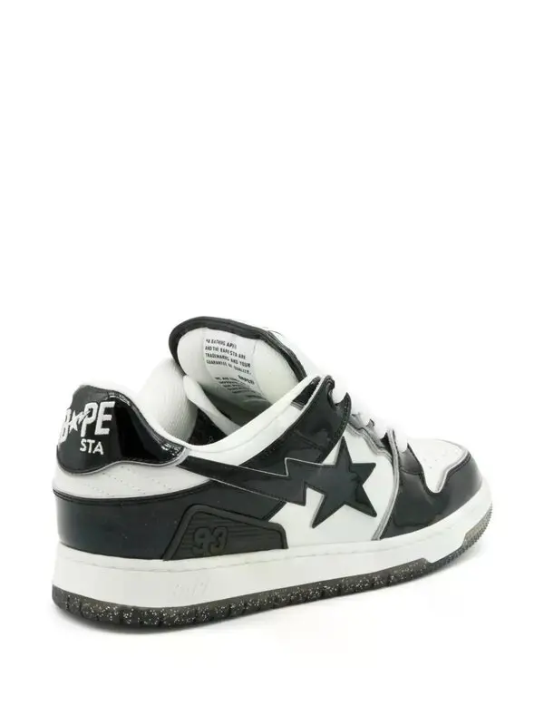 BAPE BLACK BY *A BATHING APE® Sk8 Sta Bold Patent Leather Sneakers