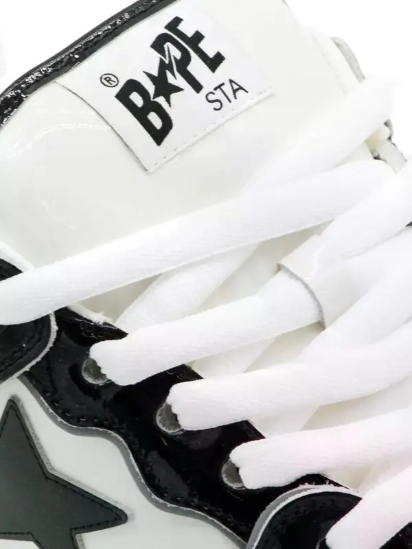 BAPE BLACK BY *A BATHING APE® Sk8 Sta Bold Patent Leather Sneakers