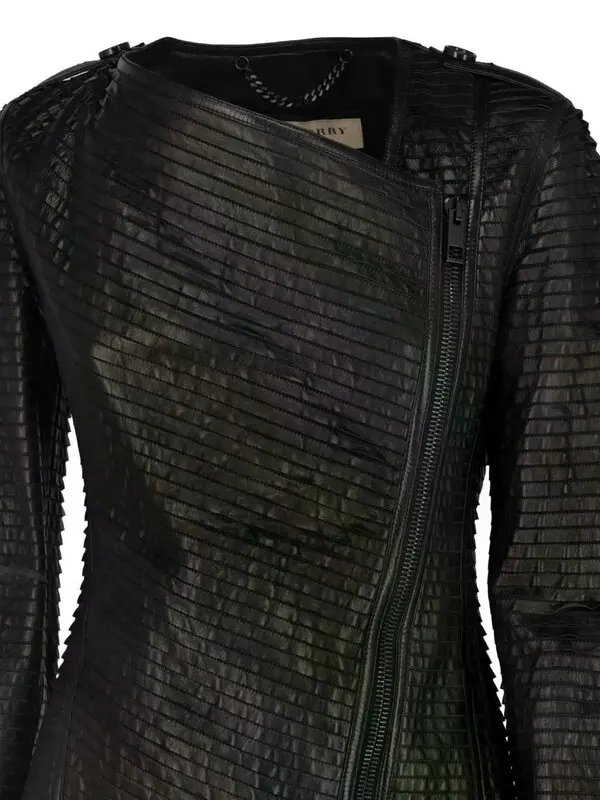 Burberry Tiered Asymmetric-zip Jacket