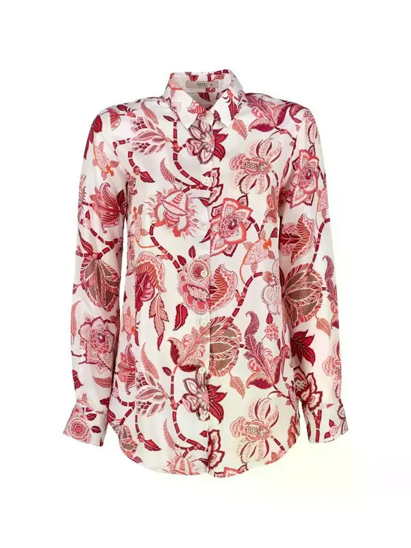 Etro Floral-print Long-sleeve Shirt - White