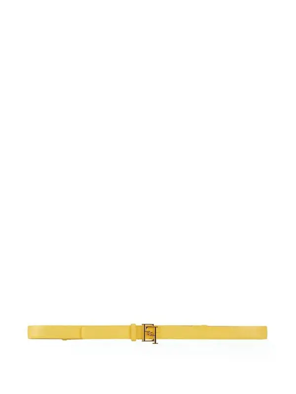 Elisabetta Franchi Logo-buckle Leather Belt - Yellow