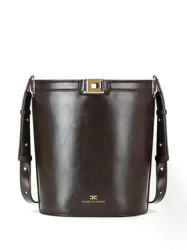 Elisabetta Franchi Naplak-effect Bucket Bag