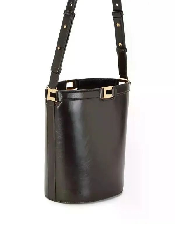 Elisabetta Franchi Naplak-effect Bucket Bag