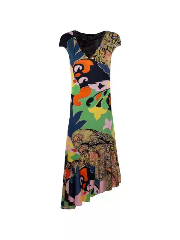 Etro Floral-print Dress - Black