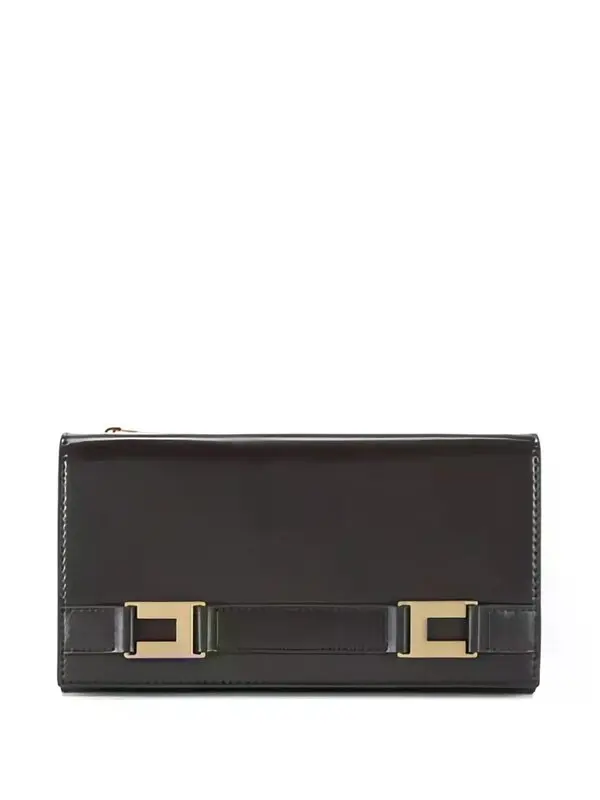 Elisabetta Franchi Logo-plaque Chain-link Wallet - Brown