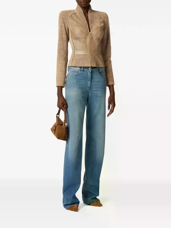 Elisabetta Franchi Suede Jacket - Brown
