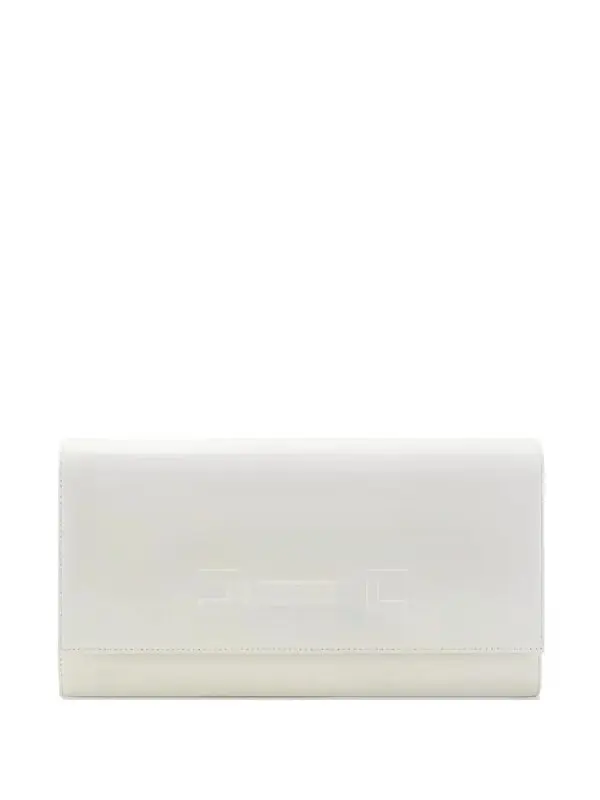 Elisabetta Franchi Leather Clutch - Neutrals