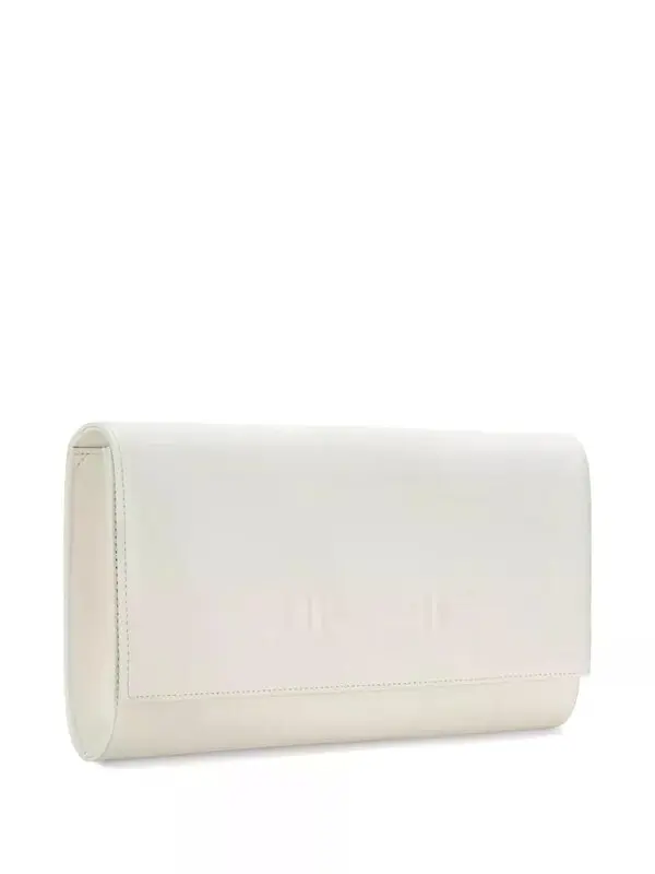 Elisabetta Franchi Leather Clutch - Neutrals