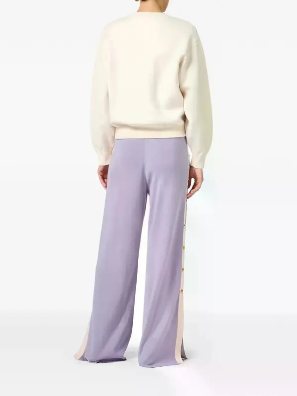 Elisabetta Franchi Logo-embroidered Sweatshirt - Neutrals