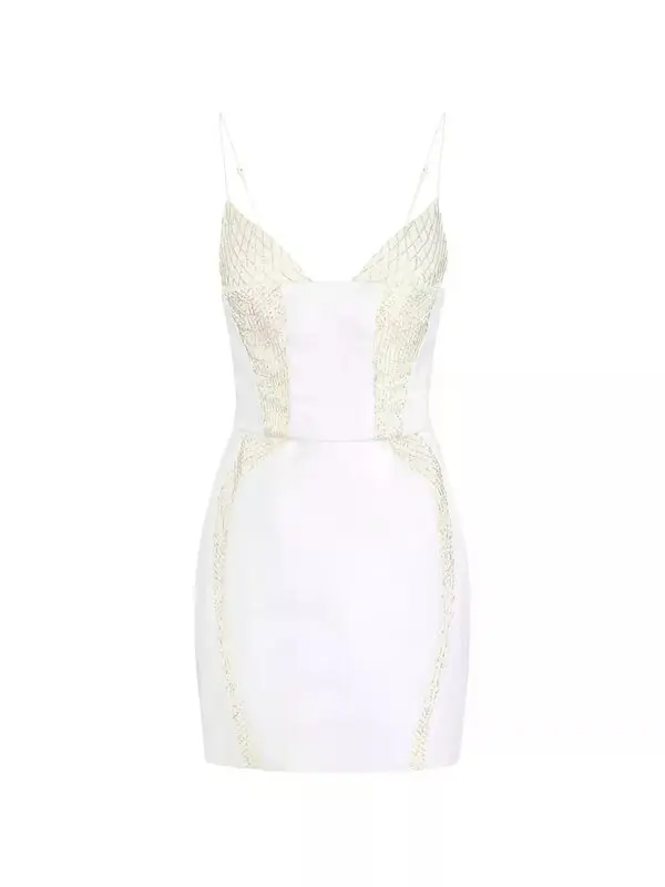 Elisabetta Franchi Sleeveless Mini Dress - White