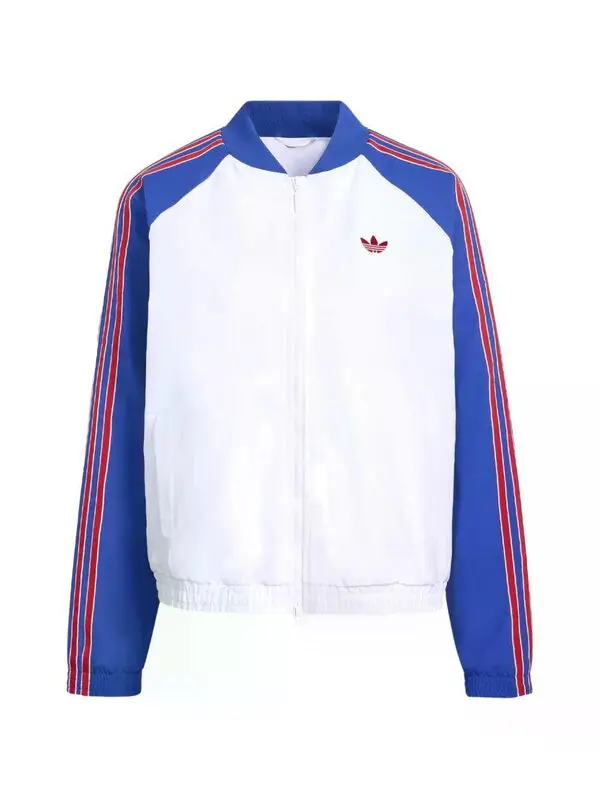 Adidas Sst Stripe-detail Track Jacket - White