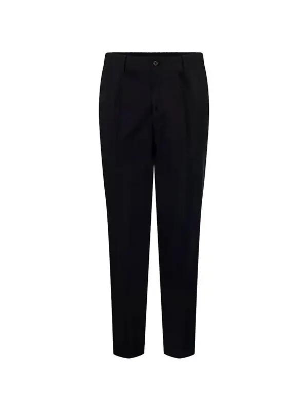 SANTANIELLO Pleated Trousers - Black