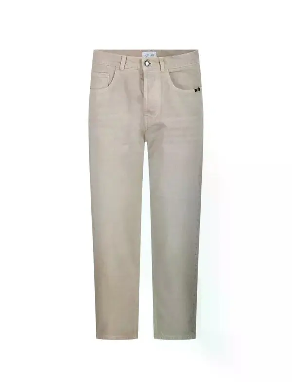 AMISH Five-pocket Straight Leg Jeans - Neutrals