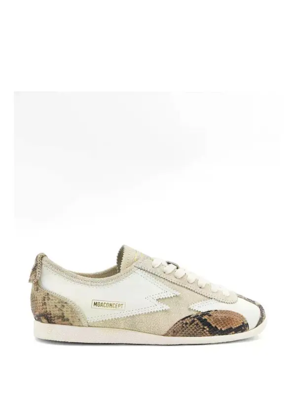 MOA CONCEPT Panelled Leather Sneakers - Neutrals