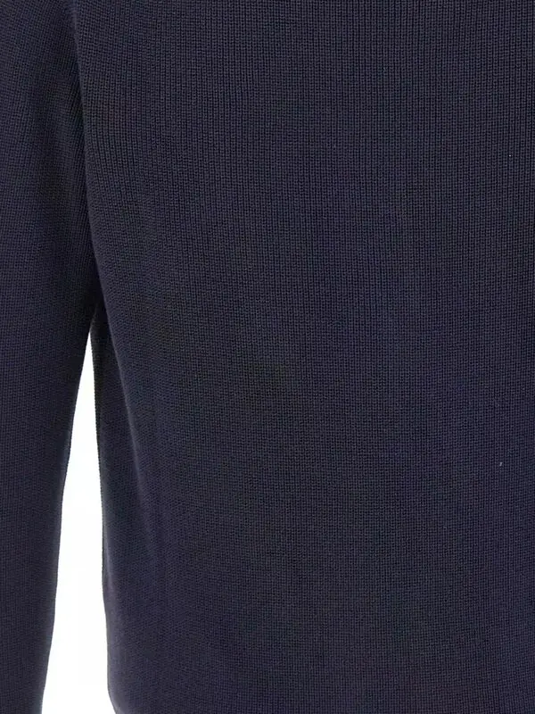 FILIPPO DE LAURENTIIS Ribbed V-neck Cotton Cardigan