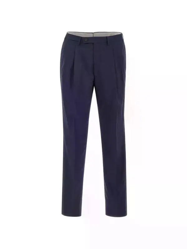 Corneliani Pleated-front Trousers - Blue