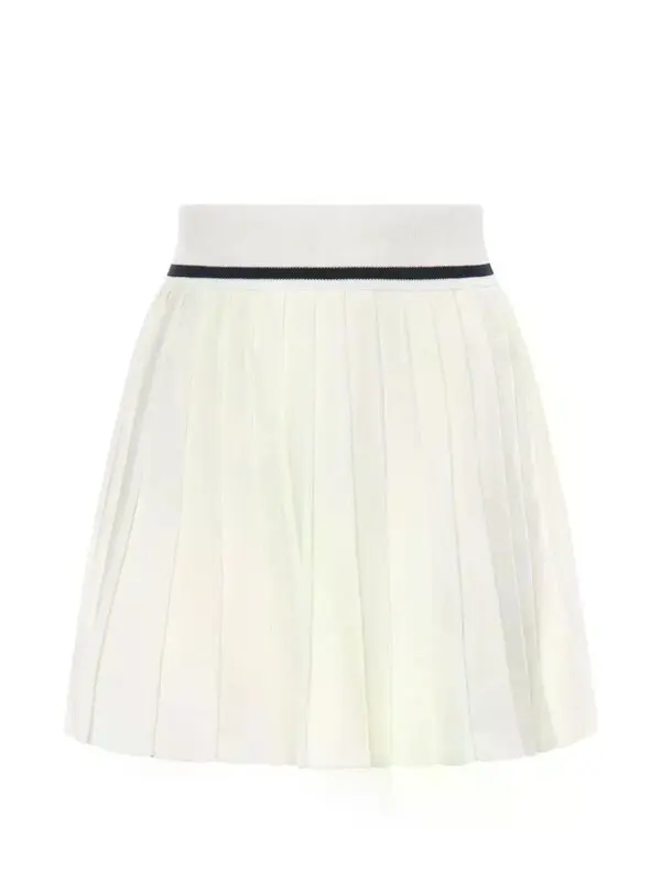 MC2 SAINT BARTH Pleated Mini Skirt - Neutrals