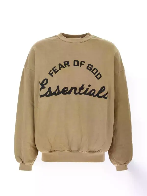 Fear Of God Logo-print Oversized Sweater - Neutrals