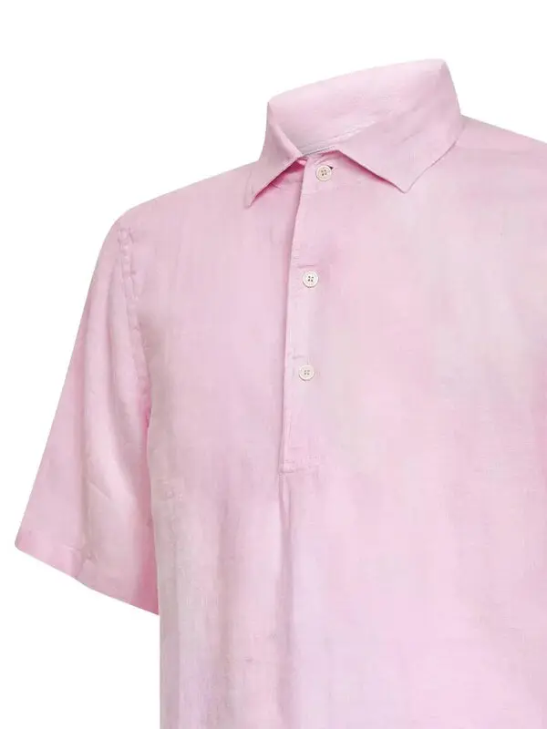 MC2 SAINT BARTH Raphael Linen Polo Shirt - Pink