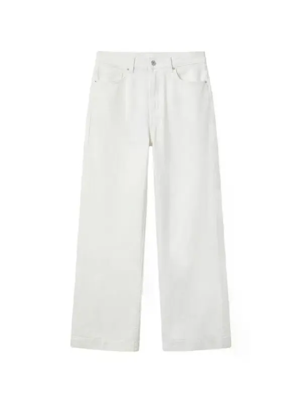 NINE:INTHE:MORNING Logo-patch Jeans - White