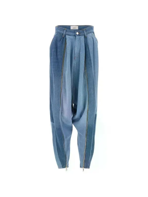 Coperni Sarouel Patchwork Jeans - Blue