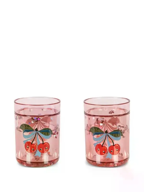 KONGES SLØJD Cherry-print Glitter Glasses